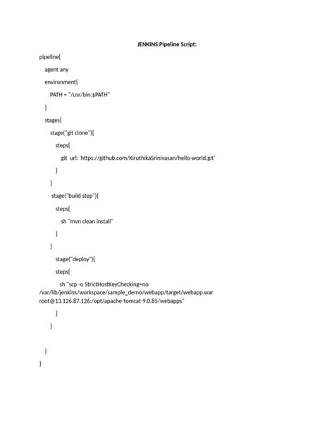 Jenkins Pipeline Script Pdf