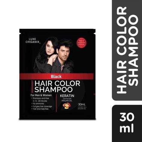 Luxe Organix Hair Color Shampoo Black 30ml Lazada Ph