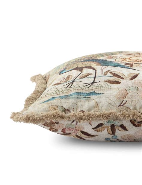 Pure Cotton Milan Fringed Cushion Mm Linen Mands