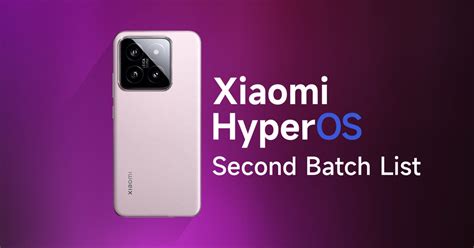 HyperOS Second Batch Eligible Devices List Officially Confirmed