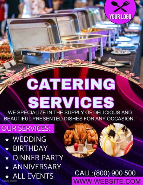 Catering Service Advertisement Flyer Design Template Postermywall