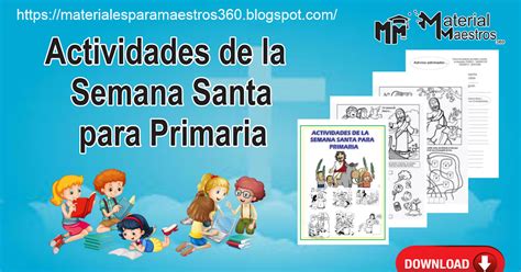 Actividades De La Semana Santa Para Primaria