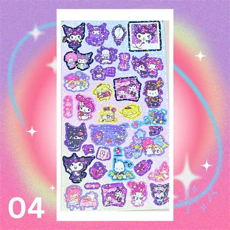 พร้อมส่งจากไทย สติ๊กเกอร์ Sanrio มายเมโลดี้ คุโรมิ ซานริโอ My