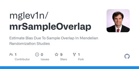github mglev1n mrsampleoverlap estimate bias due to sample overlap