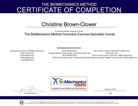 Certifications One Rep Stronger