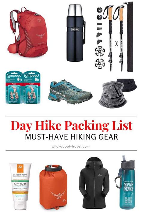 Day Hike Packing List Lightweight Must Have Hiking Gear