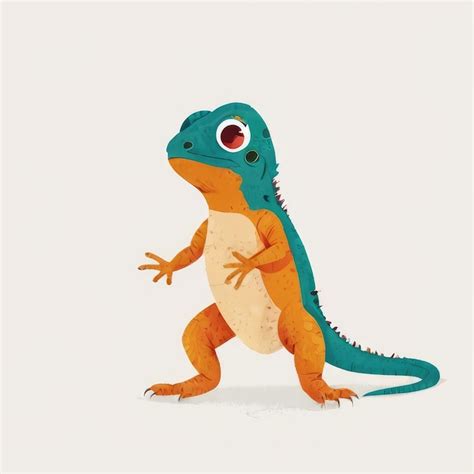 Premium Photo Lizard Cartoon