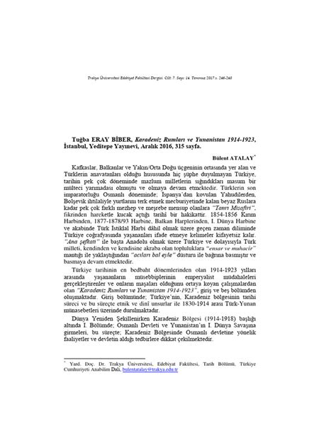 Bulent Atalay Tugba Eray Biber Karadeniz Pdf