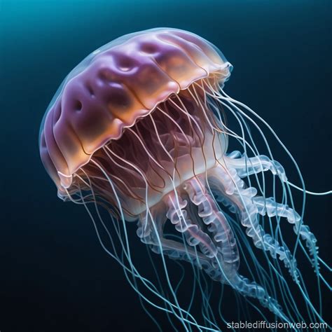 Brain Jellyfish With Wired Tentacles Stable Diffusion Online