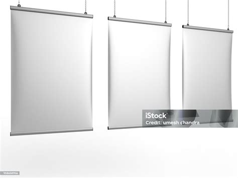알루미늄 스냅 그립 천장 배너 포스터 걸이 매달려 포스터 레일 포스터 걸이 3d 렌더링 그림입니다 0명에 대한 스톡 사진 및 기타 이미지 Istock