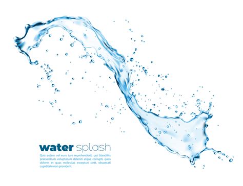 Isolated Clean Blue Water Wave Splash 23837196 Vector Art At Vecteezy