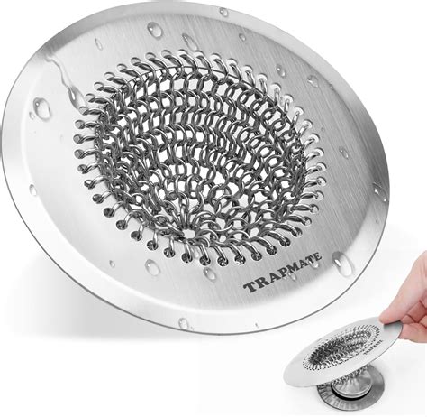 Trapmate Shower Drain Hair Catcher 44 Easy Clean Bathtub Drain Hair
