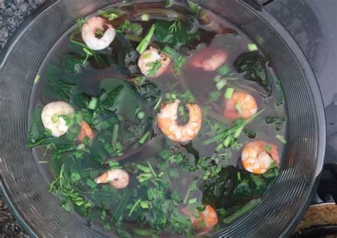 Cách Làm Món Canh rau dền mồng tơi nấu tôm của Phuong Nguyen 92 Cookpad