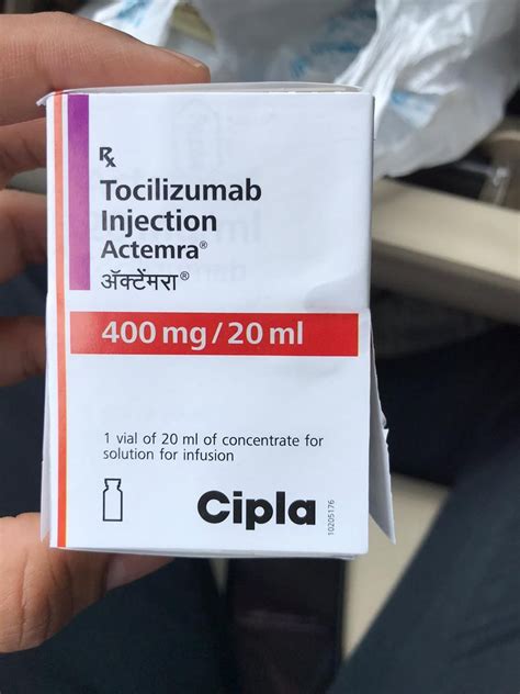 Tocilizumab Injection 400mg 20ml Atlizumab Itolizumab Alzumab
