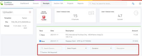 Uploading Donation Receipts Via CSV ActiveDonor Help