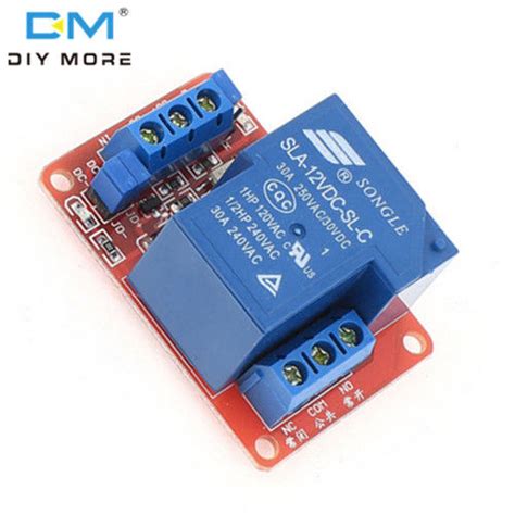 100 Originaldiymore 30A 5V 12V 24v 1 Channel Relay Module Board With Optocoupler Isolation