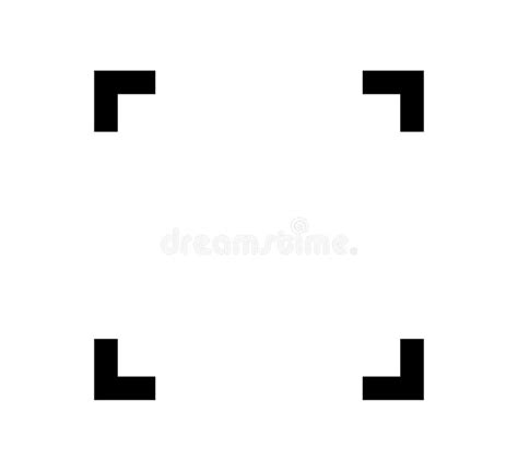 Camera Frame Viewfinder Screen Icon Photo Focus Icon Black Square Corner For Picture Symbol