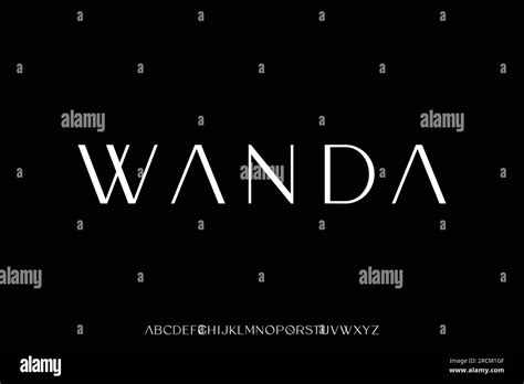 Abstract Elegant Typeface Display Font Vector Luxury Minimalist
