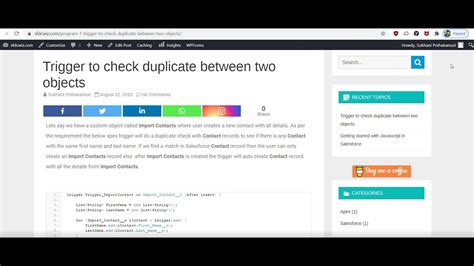 Trigger To Check Duplicate Between Two Objects Salesforce Youtube