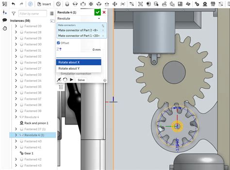 Gears Meshing In Assembly — Onshape