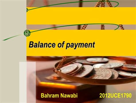 Balance Of Payments Ppt