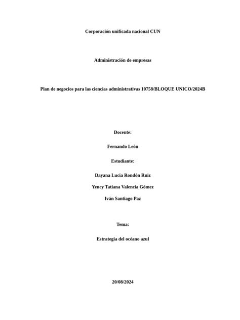 Estrategia Oceano Azul Pdf