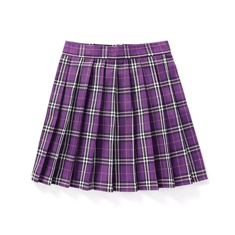 Blue Purple Jk Vintage Plaid Seifuku Uniform Skirt Skirts Goth
