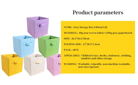 Foldable Fabric Storage Cubes Cube Organizer Bin