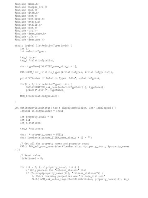 Teamcenter Itk Utility To Generate A List Of Items Of A Specific Type