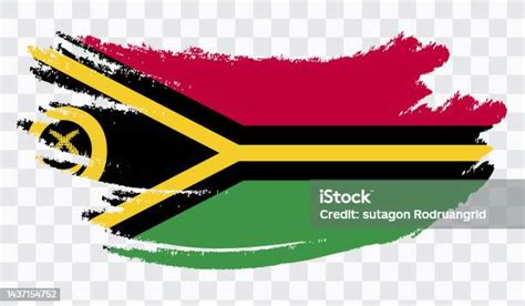 Vanuatu 국기와 함께 그런지 브러시 스트로크 수채화 그림 깃발 포스터 국기의 배너 스타일 수채화 그리기 투명한 배경에 격리된 벡터입니다 Vanuatu Flag에 대한