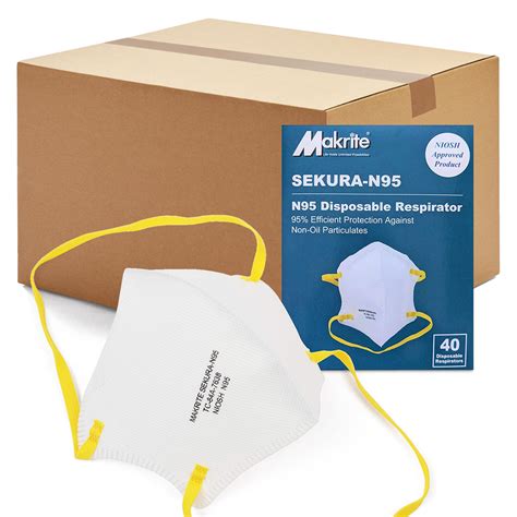 Makrite Sekura N95 Foldable Particulate Respirator Mask Regular Size