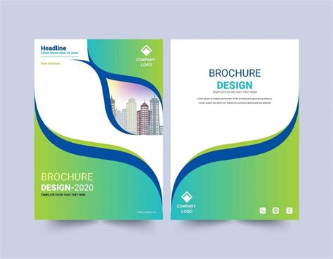 Download Green And Blue Curve Design Brochure Template