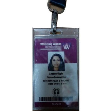Rectangular Shape Id Card For College And School Use Pvc Material 15