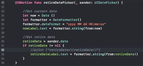世界末日倒數計時 Date Picker 和 Date 的練習 世界末日太可怕，在這天到來前先想想距離退休還有多少天即可享受悠閒的生活