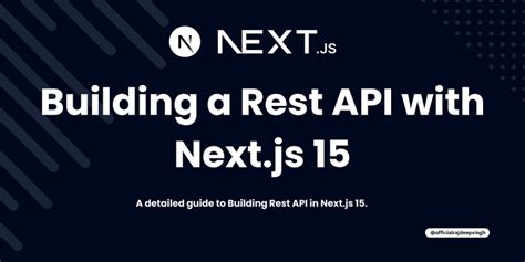 Building A Rest Api With Nextjs 15 Frontend Web