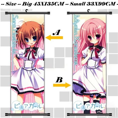 45X135CM Nanaca Mai Front Wing Pure Girl Cameltoe Loli Cartoon Anime Wall Picture Mural Scroll