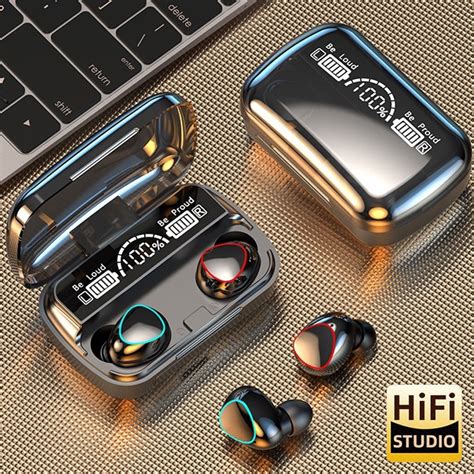 Fone De Ouvido Sem Fio M10 Tws Tela Led Bluetooth Touch Com Microfone