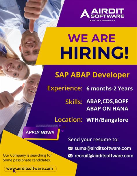 Sushma Bhat On Linkedin Freshershiring Abapdeveloper Immediatejoiners Newopportunities