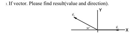 Solved If Vector Please Find Result Value And Chegg Com
