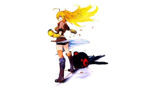 Wallpaper Long Hair Anime Blonde Standing Anime Girls White