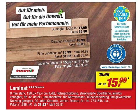 Toom Laminat Angebot Bei Toom Baumarkt 1prospekte De