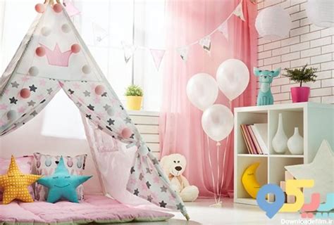 عکس تزیین دیوار اتاق کودک با نمد