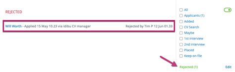 Choosing Your Preferred Workflow For Rejected Applicants Idibu V3