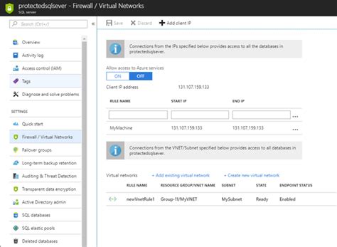 Vnet Service Endpoints For Azure Sql Database Now Generally Available
