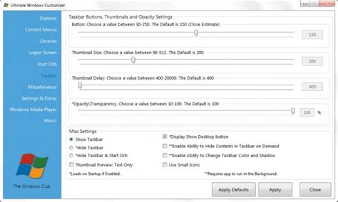 Ultimate Windows Customizer Windows Download