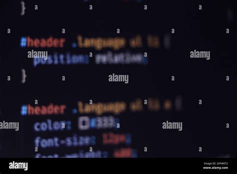 Programming Code Abstract Screen Of Software Developer Computer Script