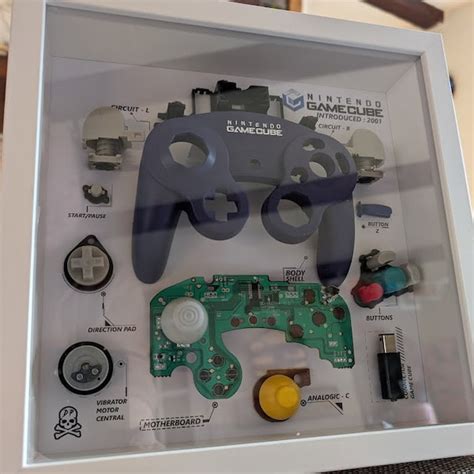 Shadowbox Diorama For Ps2 Controller Wall Decor Game Room Etsy