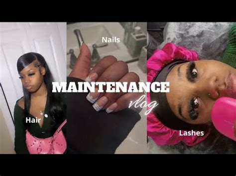 MAINTENANCE VLOG Hair Nails Lashes YouTube