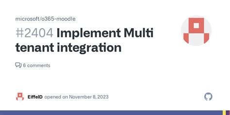 Implement Multi Tenant Integration · Issue 2404 · Microsofto365