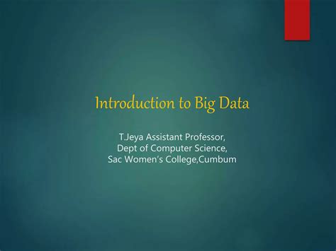 big data analytics ppt